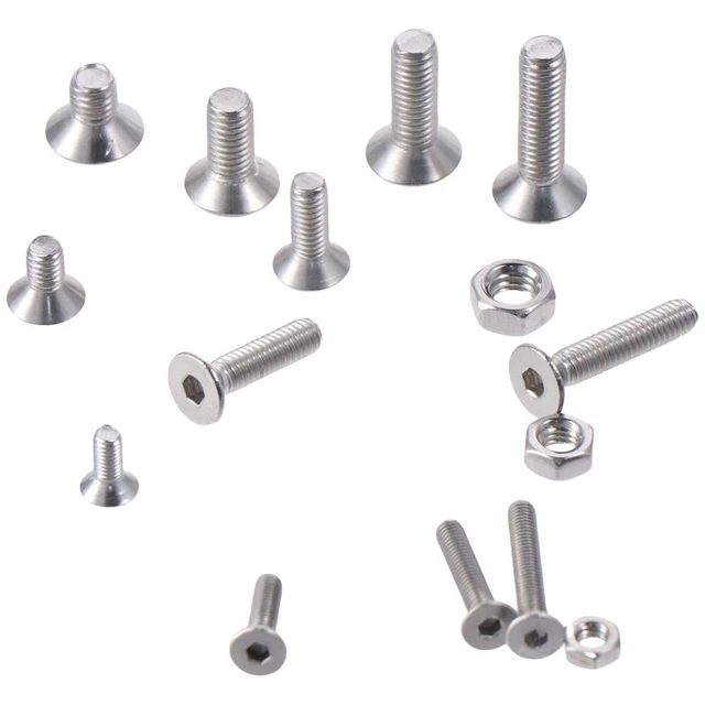 8/12/16/20MM VIS MÉTRIQUES Acier inoxydable Vis à tête plate Amateurs EUR 19,85 - PicClick FR