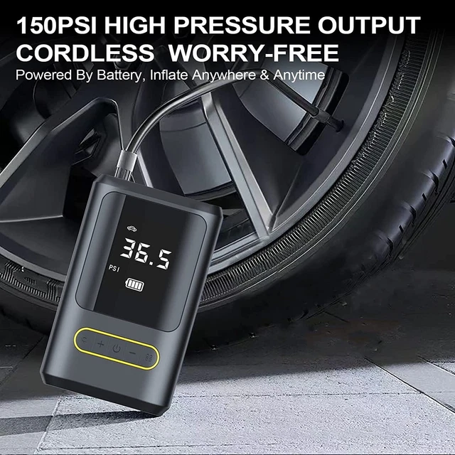 CAR BIKE TYRE Inflator Cordless Digital USB Rechargeable Air Compressor Pump UK £18.99 - PicClick UK