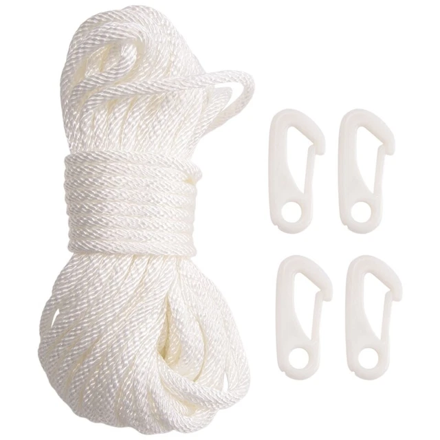 CORDE DE DRISSE de Mât de Drapeau de 50 Pieds X 1 / 4 Pouces avec ...