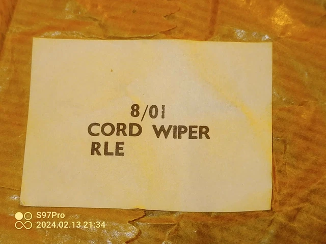 GPO STROWGER EXCHANGE CORD WIPER 8/01 (Used on Pre-2000 ) Rare (New Old ...