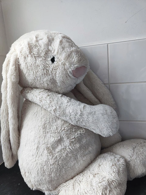JELLYCAT REALLY BIG Huge Bashful Cream Bunny Soft Toy Plush Rabbit £84.99 - PicClick UK