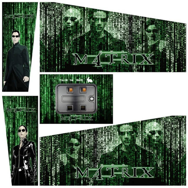THE MATRIX (1999) Pinball Machine CABINET Decal Set £146.21 - PicClick UK