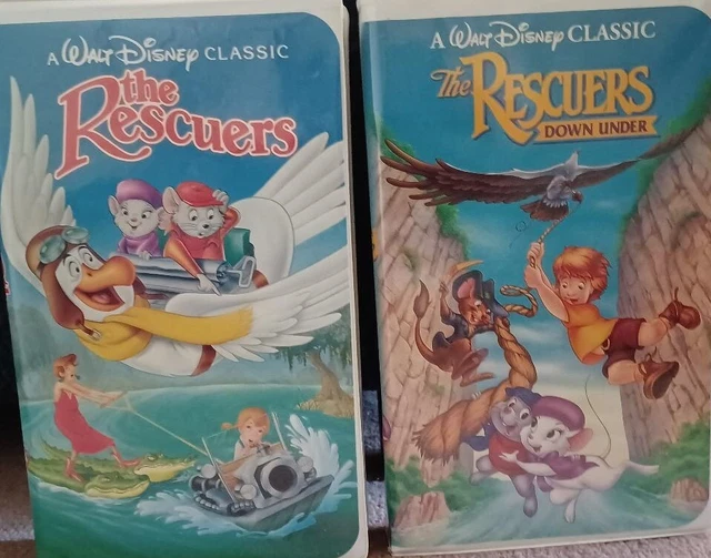DIANEY BLACK DIAMOND Classic VHS' - The Rescuers And The Rescuers Down ...