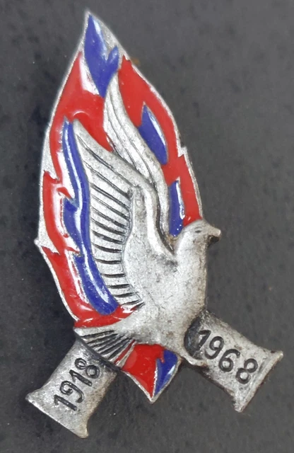 INSIGNE BADGE CINQUANTENAIRE 1° Guerre Mondiale 1918-1968 WWI ORIGINAL ...