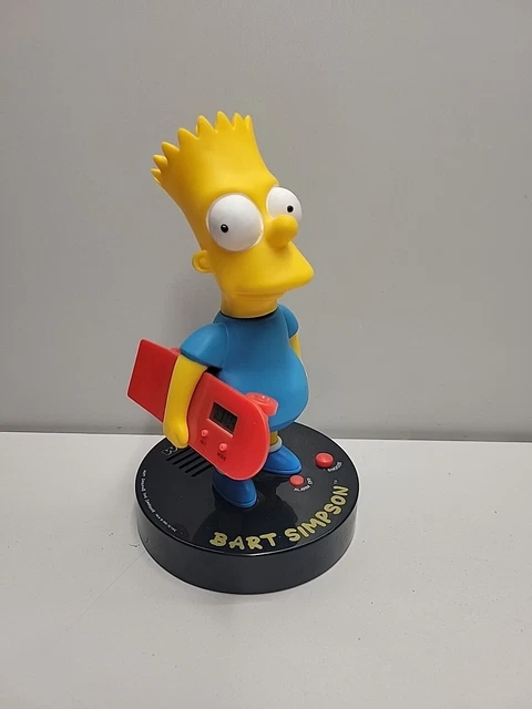 VINTAGE BART SIMPSON Wesco Talking Alarm Clock Simpsons 1991 READ $25. ...