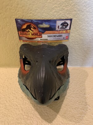 JURASSIC WORLD DOMINION Therizinosaurus Mask JW Dinosaur Face Mask £27. ...