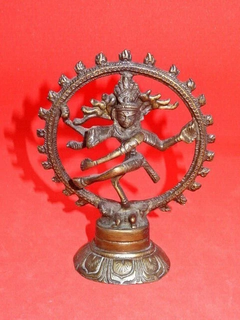 VINTAGE DETAILED CAST Brass Hindu Figure God Deity Shiva EUR 40,48 ...