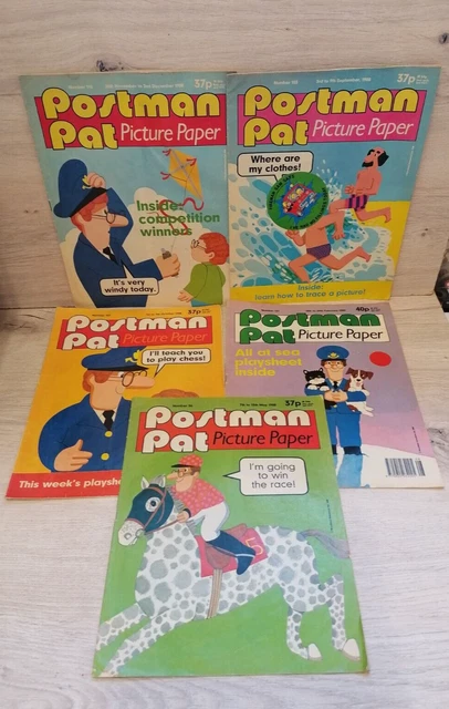 POSTMAN PAT PICTURE paper magazine 90's 5 magazine bundle £13.00 ...