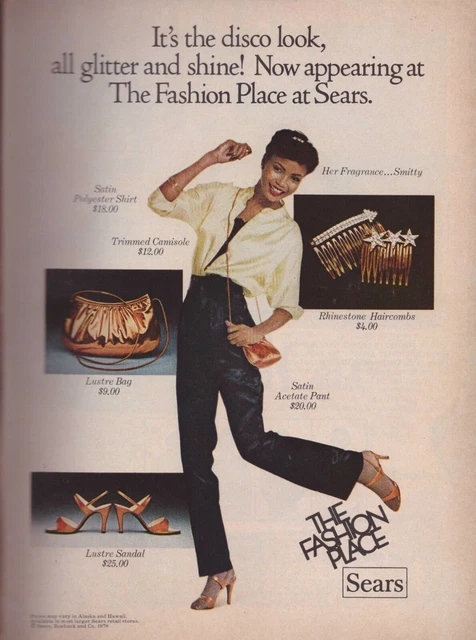 1978 SEARS DEPARTMENT Store Disco Dancing Fashion Model Vintage Print ...