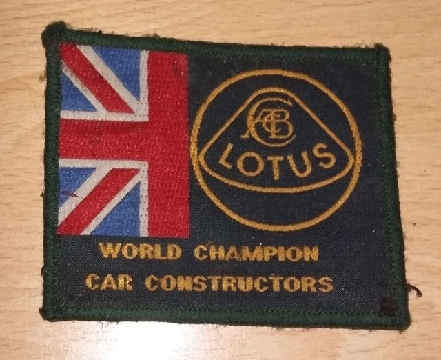LOTUS WORLD CHAMPION Car Constructors Badge Original 1970s Patch ...