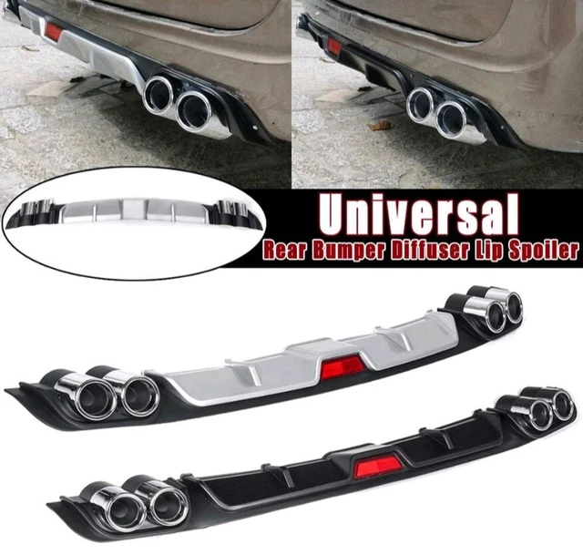 CAR UNIVERSAL REAR diffuser spoiler body kit exhaust add on custom ...