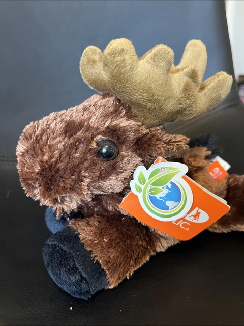 BNWT WILD REPUBLIC Hug 'ems Mini Moose Brown Soft Plush Toy 8" New ...