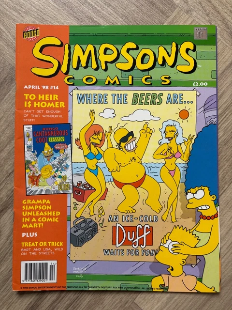 SIMPSONS COMICS UK April 1998 Issue #14 £26.72 - PicClick UK