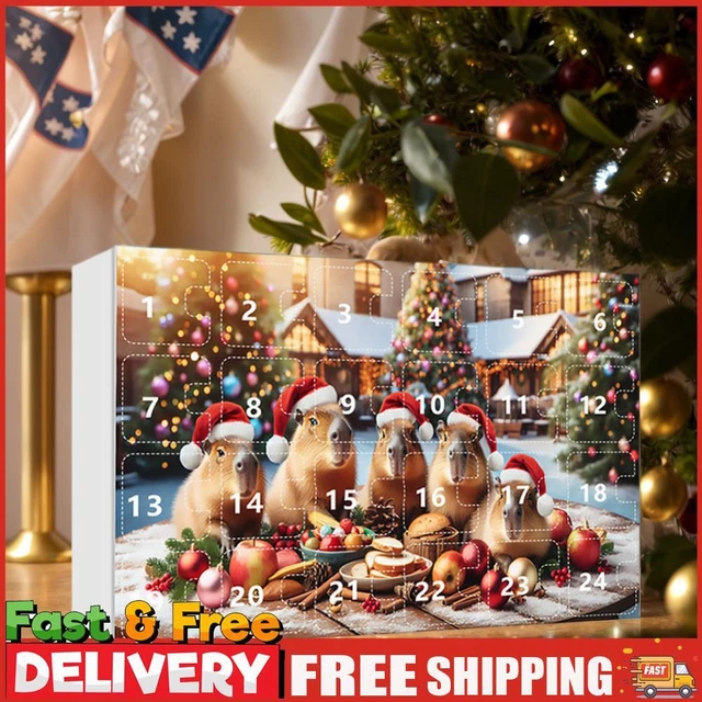 CAPYBARA ADVENT CALENDAR 2024 for Girls & Boys W/Acrylic Capybara ...