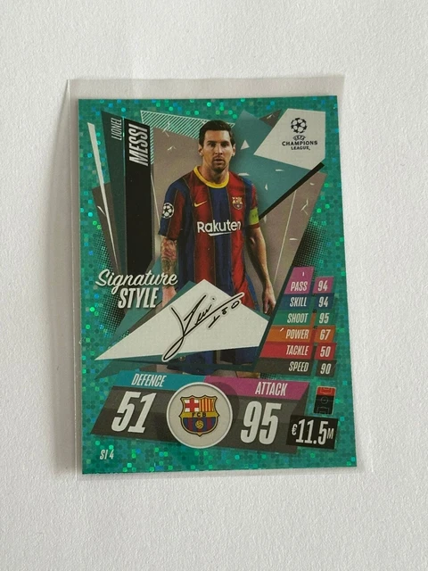 MATCH ATTAX EXTRA 2020/21 20/21 Lionel Messi Signature Style No Si 4 £ ...