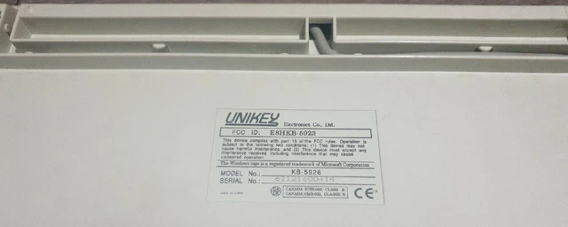 VINTAGE UNIKEY KEYBOARD E8HKB-5923 Mechanical GWC Free Tracked Postage ...