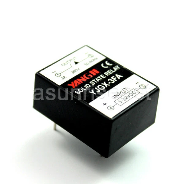 PCB MOUNT 3A SSR Solid State Relay DC Control AC Input DC3-32V Output ...