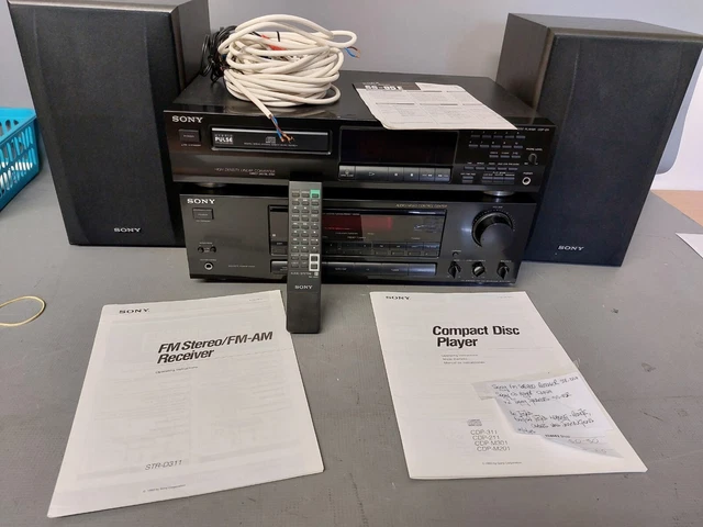 SONY HIFI SEPARATES & Speakers, CD Player CDP211, FM Unit STR-D311 ...