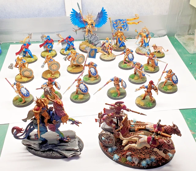 WARHAMMER STORMCAST Eternals Dominion Box Set army well painted Age of ...
