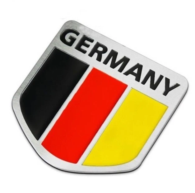 3D ALU DEUTSCHLAND Fahne Flagge Sticker Aufkleber Auto Metall Aufkleber ...