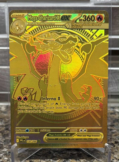 POKEMON TCG PHANTASMAL Flames Mega Charizard X Ex 130/094 Mega Hyper ...