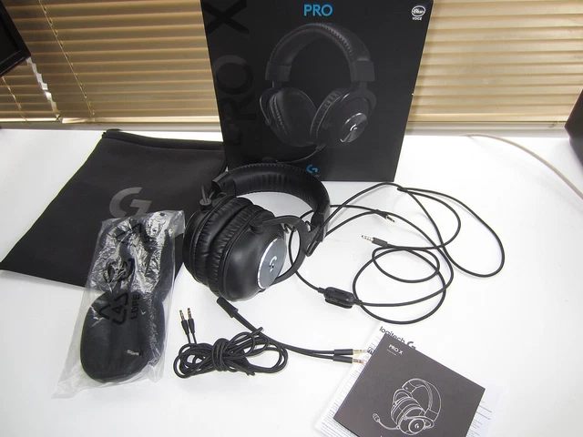 LOGITECH G PRO X Over the Ear Gaming Headset - NO MIC or USB Adapter £ ...