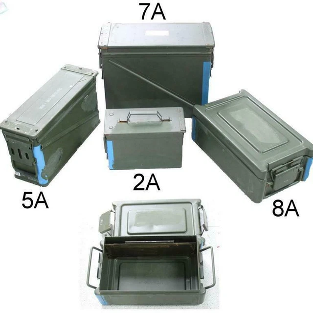 Used Metal Tool Storage Box Waterproof Original Used Bundeswehr German ...