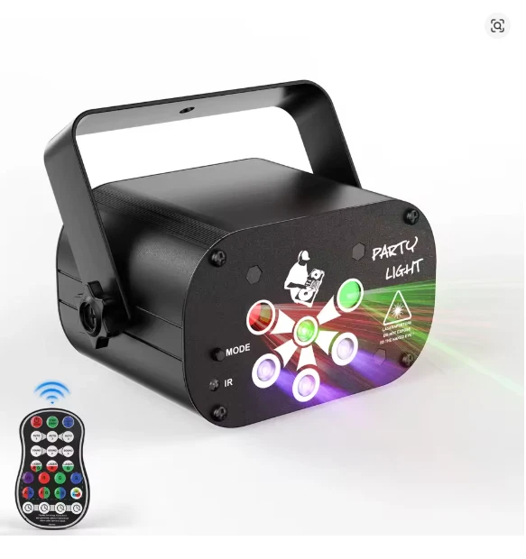 1240 PATTERNS LASER Light 4in1 RGB+UVParty xMas Projector USB DJ Disco ...