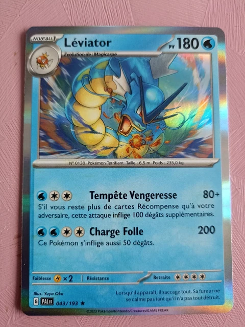 CARTE POKEMON LEVIATOR 043/193 HOLO EV2 Ecarlate et Violet PAL FR NEUF ...