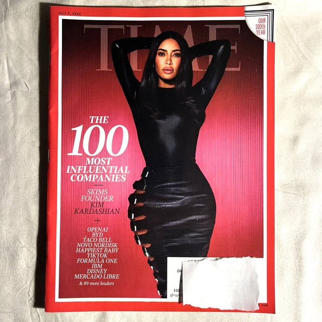 TIME MAGAZINE 100 Influential Companies Kim Kardashian July 3 2023 £5. ...