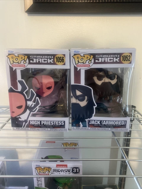 CARTOON NETWORK FUNKO Pop Samurai Jack (Armored) And High Priestess Lot ...