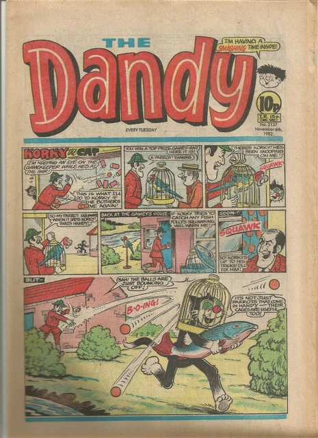 THE DANDY : November 6th 1982 : Vintage UK Comic Book #2137 £9.95 - PicClick UK