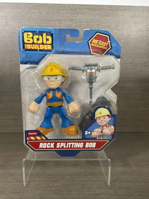 BOB THE BUILDER Rock Splitting Bob Figure Diecast Jackhammer 3+ Years £ ...