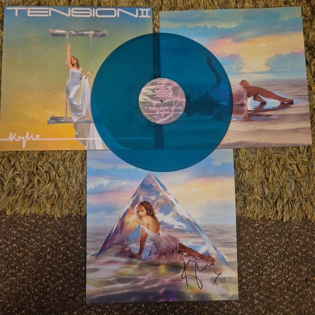 KYLIE MINOGUE TENSION Ii 2 Turquoise Vinyl Record + Signed Print £21.00 ...