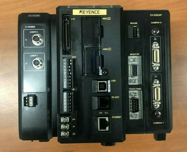 KEYENCE CV-X202AP VISION Controller with CA-DC30E Illumination ...