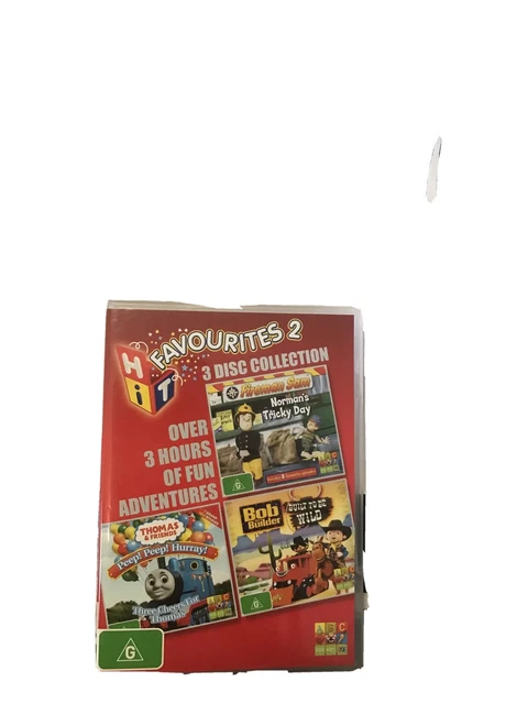 HIT FAVOURITES COLLECTION 2 Fireman Sam Thomas And Bob The Builder DVD ...