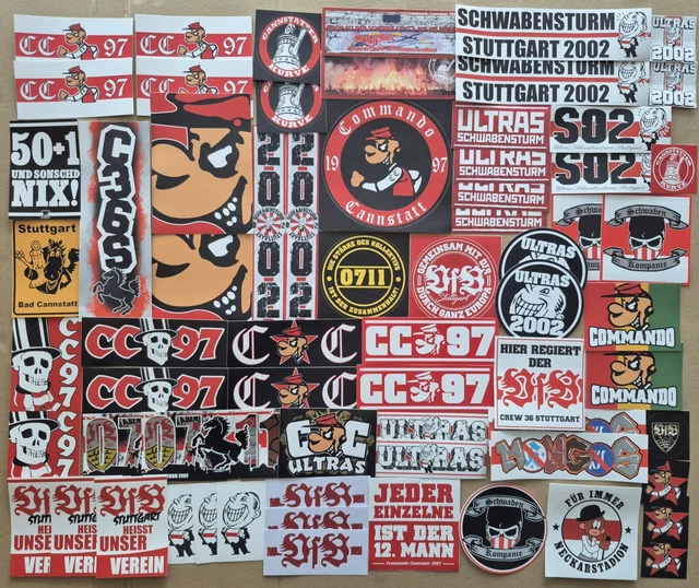 ULTRAS VFB STUTTGART Cannstatter Kurve Aufkleber Sammlung CC97 Kleber ...