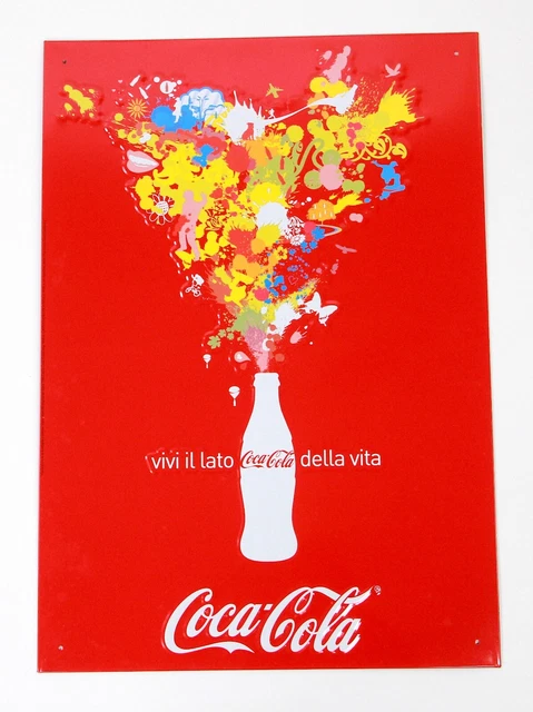 COCA COLA POSTER Original Campaign Metal Plate Collectible 50 x 35 cm ...