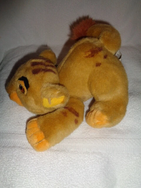 LION KING SIMBA Cub crouching 9" Disney stuffed plush spot Disneyland ...