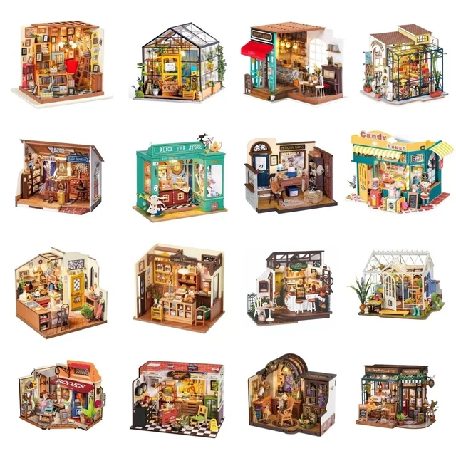 ROLIFE DOLLHOUSE MINIATURE Kit DIY 3D Wooden with LED Lights Adult Toy ...