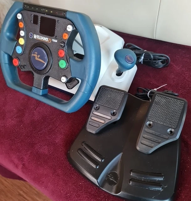 SONY PLAYSTATION 2 Joytech Williams F1 Team Racing Steering Wheel Pedals JS-507 £30.97 - PicClick UK