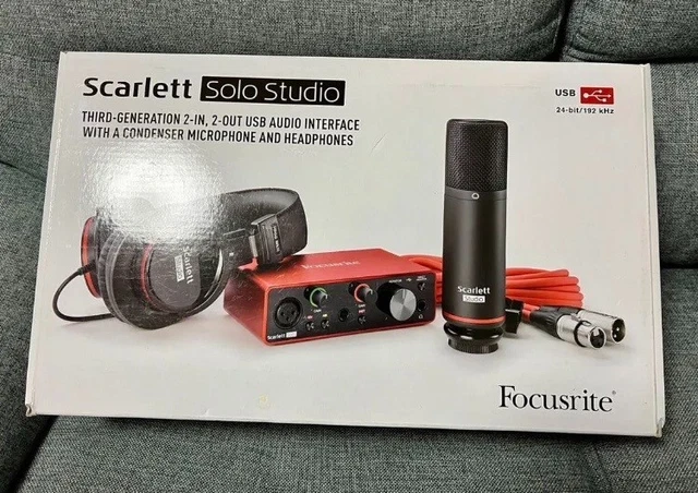 FOCUSRITE SCARLETT 2I2 Studio 3rd Gen USB Audio Interface Studio Pack £ ...