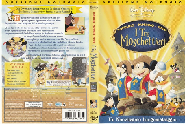 I TRE MOSCHETTIERI. Topolino, Paperino, Pippo (2004) DVD - EX NOLEGGIO EUR 14,90 - PicClick IT