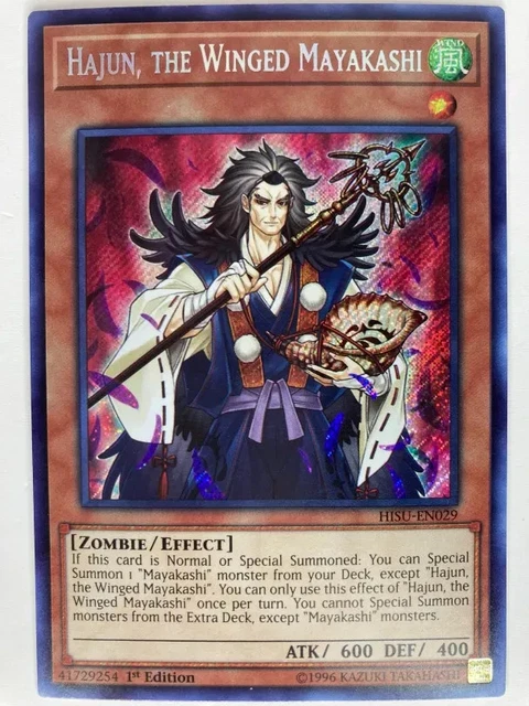 HAJUN, THE WINGED Mayakashi - HISU-EN029 - Secret Rare $3.00 - PicClick CA