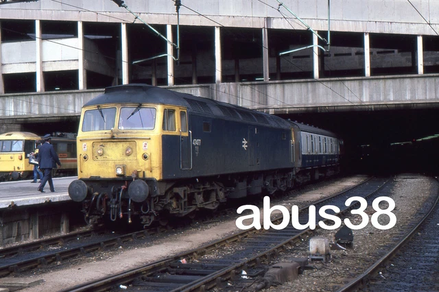 ORIGINAL RAILWAY Slide of Class 47 47477 at Birmingham New Street.(1933 ...