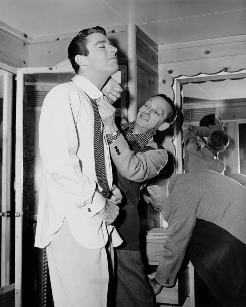 BRITISH ACTOR PETER Lawford Is Fitted For His Costume During The Of Old ...