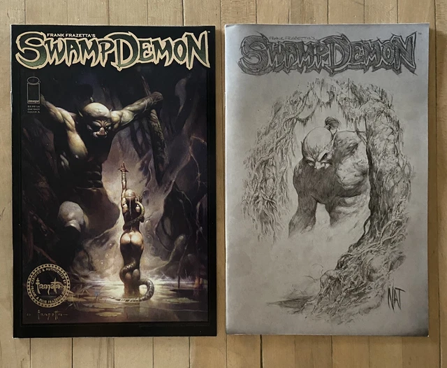 FRANK FRAZETTAS SWAMP DEMON #1 Seal Edition Sketch Cover Image Comics ...