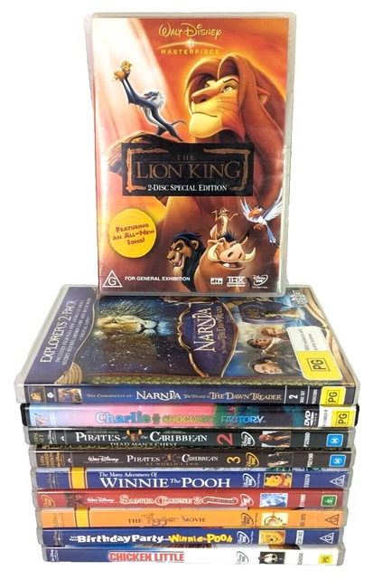 (10) DISNEY KIDS DVD Bundle Lot Movies Kids - Lion King Winnie The Pooh ...