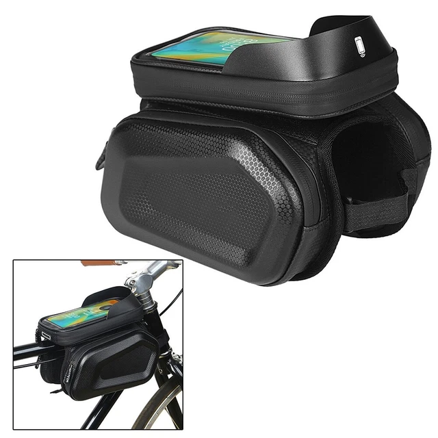 SECURE FIXING BIKE Top Tube Phone Holder Waterproof Bag for Outdoor ...