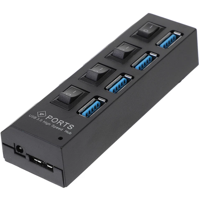 2 PC USB Ethernet Powered Hub for External Hard Drives Slim Computer £ ...
